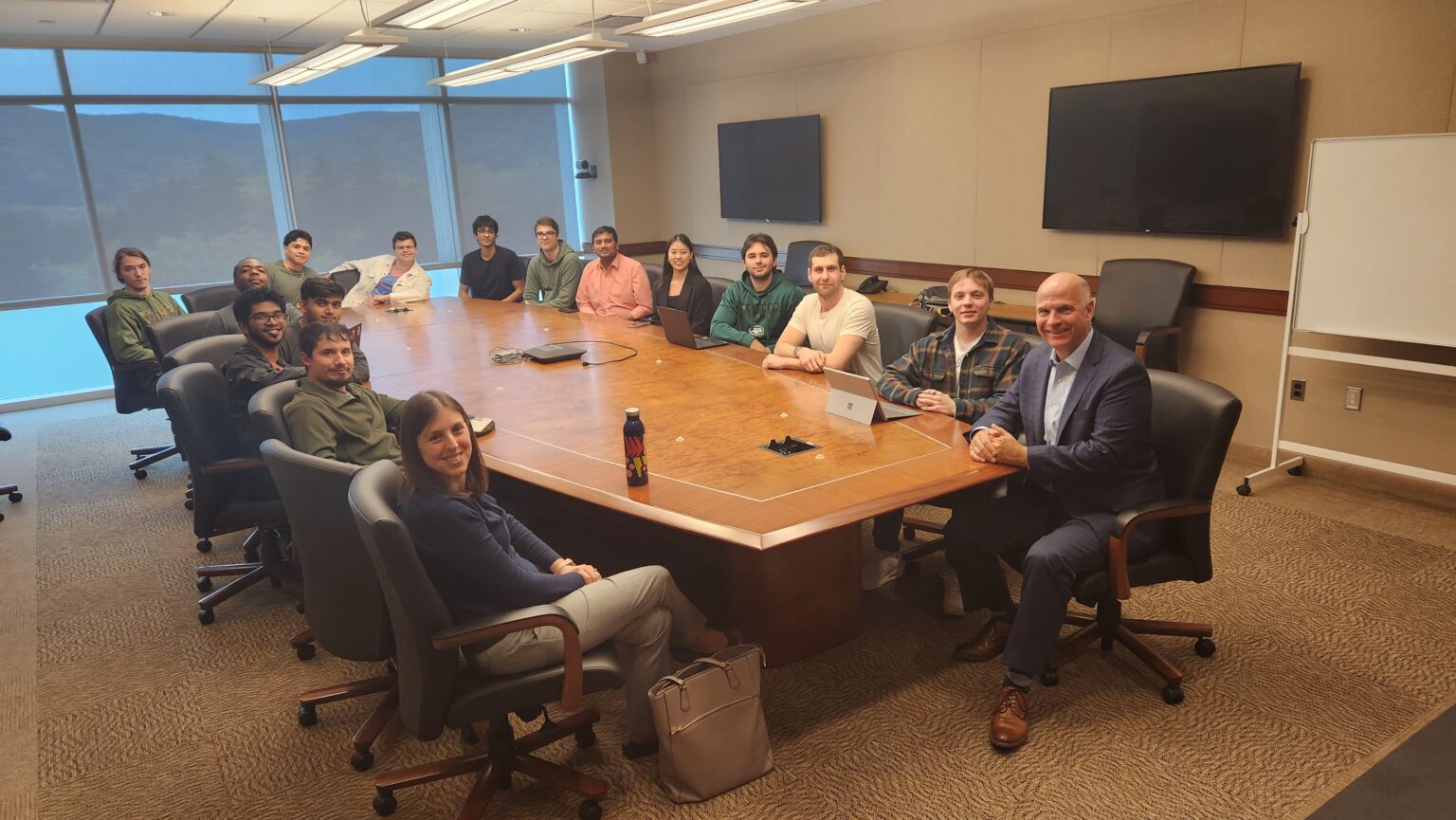 DMC Students meet with Mike Marusic, President and CEO of Sharp Imaging ...