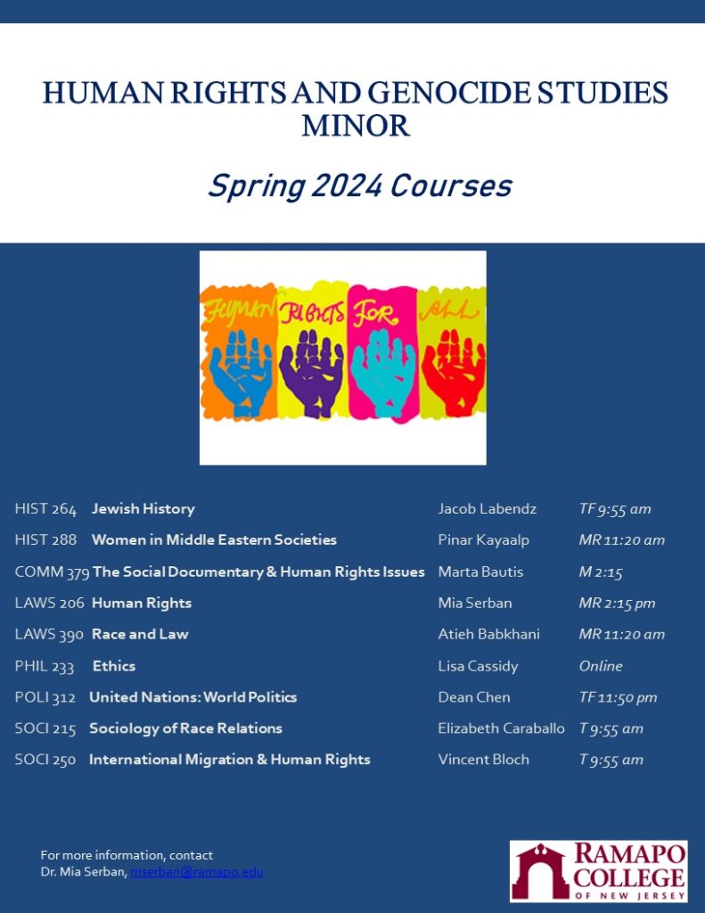 Academics: Courses, Minor & Library - Center for Holocaust and Genocide ...