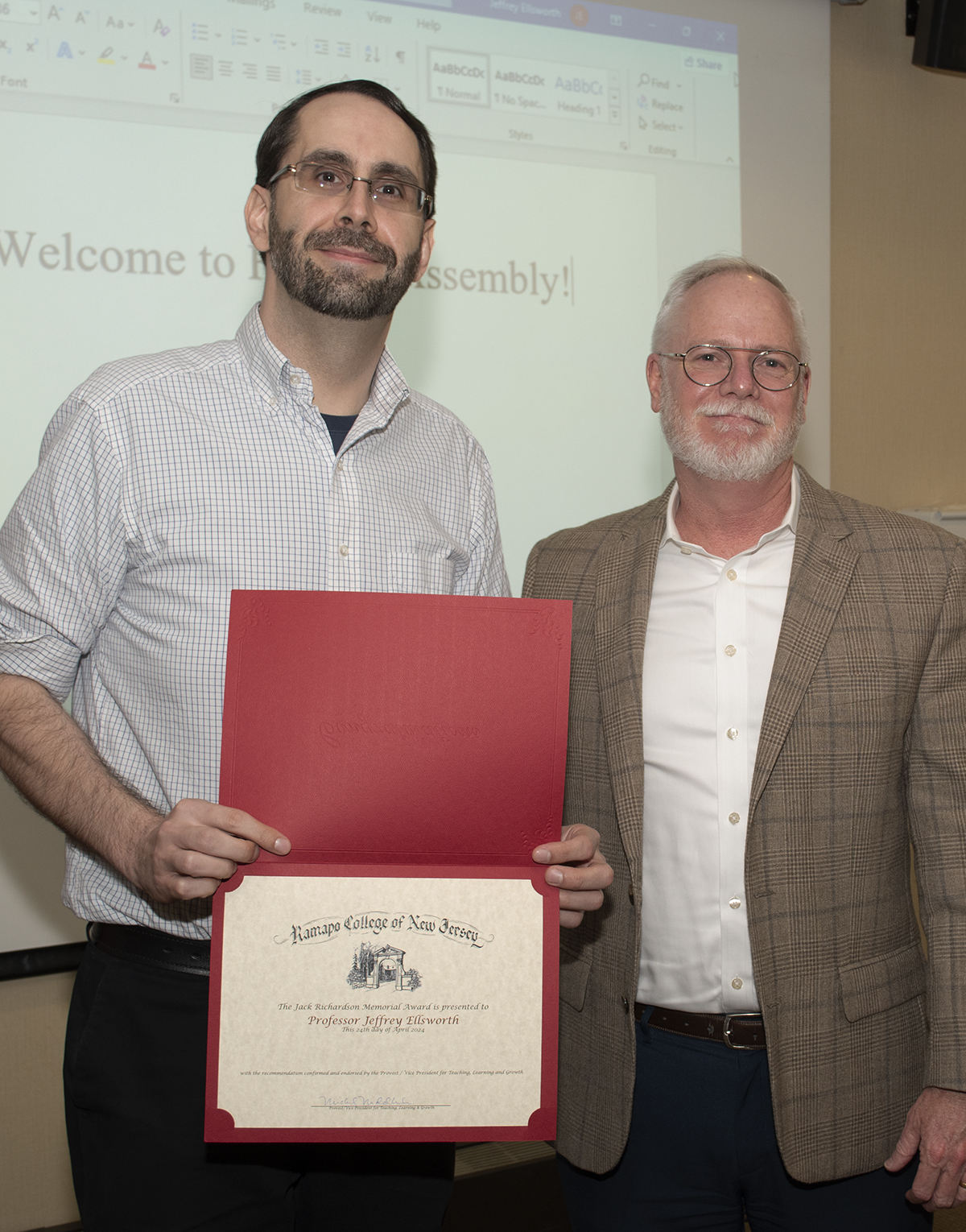 Prestigious Faculty Scholars - Provost || Ramapo College of New Jersey
