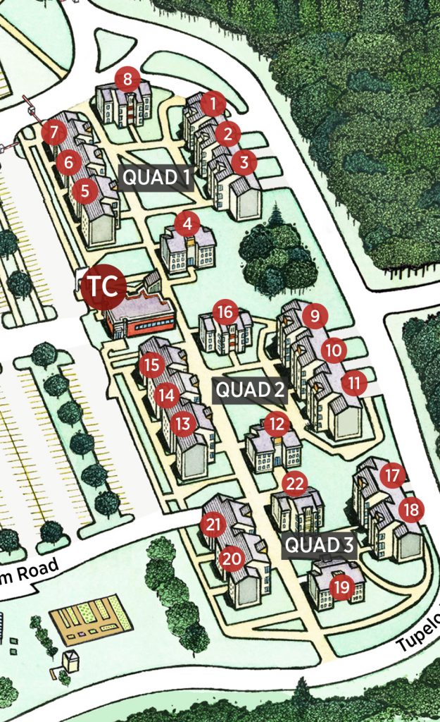 Map Detail: The Village - Residence Life || Ramapo College of New Jersey