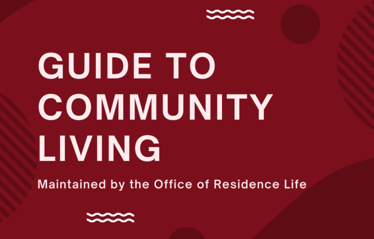 Guide to Community Living - Residence Life || Ramapo College of New Jersey