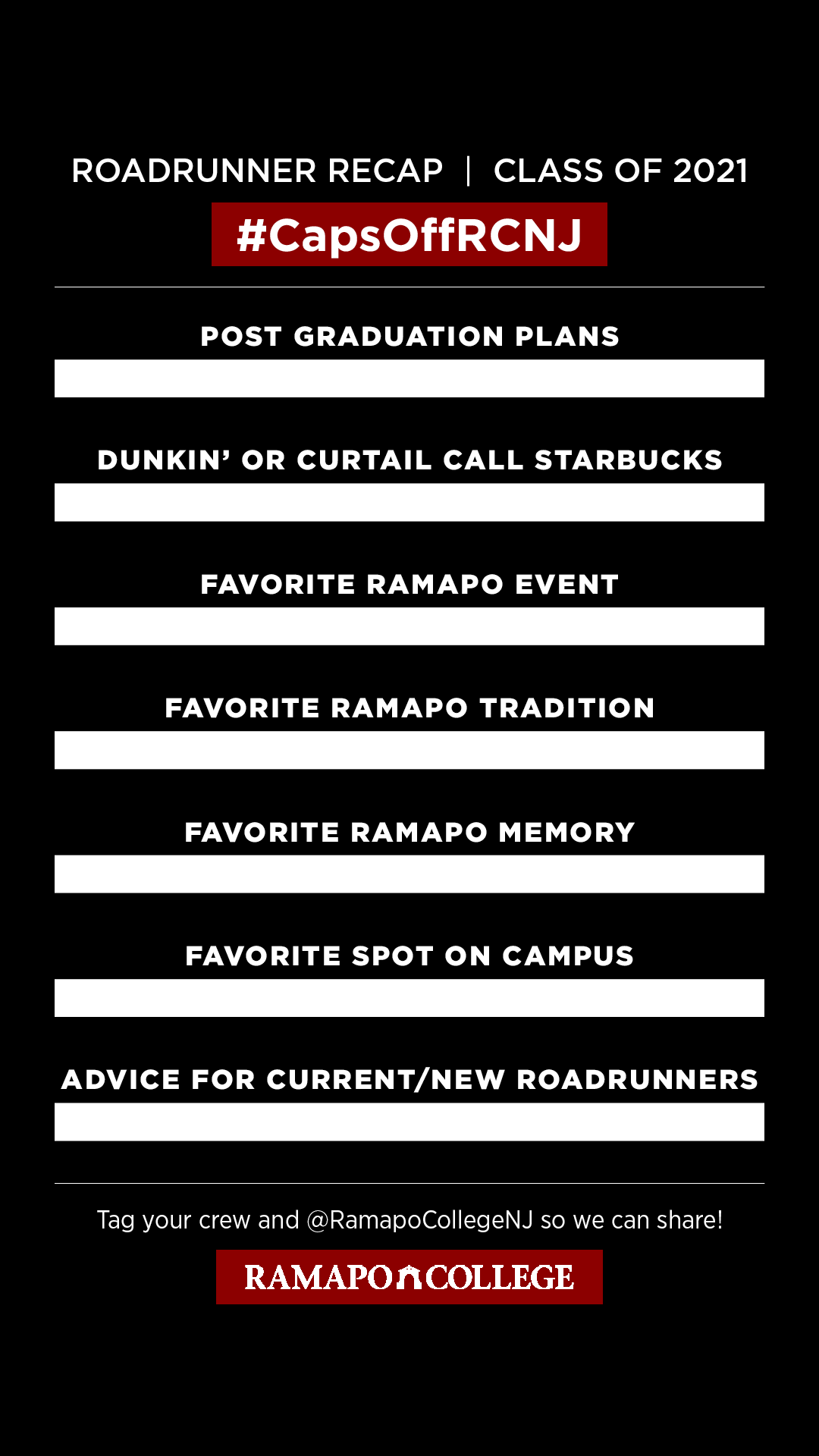 Congratulations Class of 2021 - Social Media || Ramapo College of New Jersey
